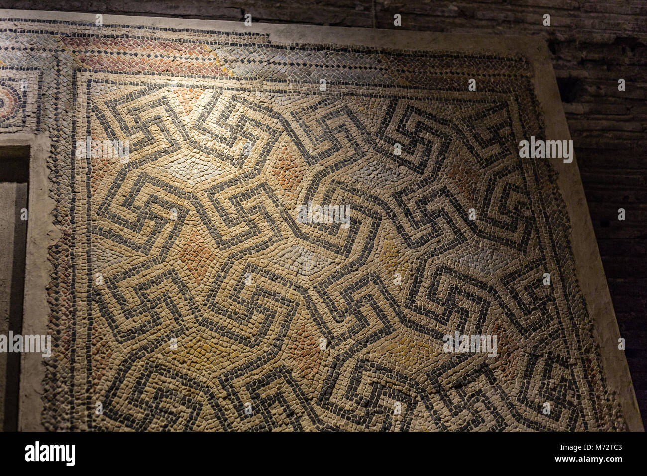 background of ancient Byzantine mosaic Stock Photo - Alamy