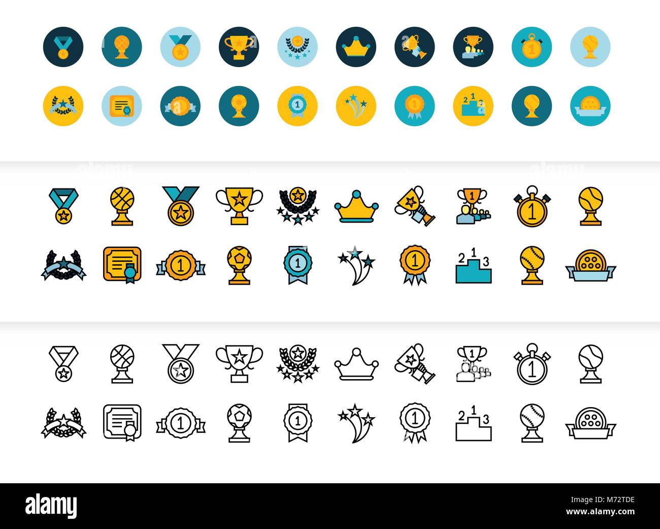 Badge line icon outline Stock Vector Images - Alamy