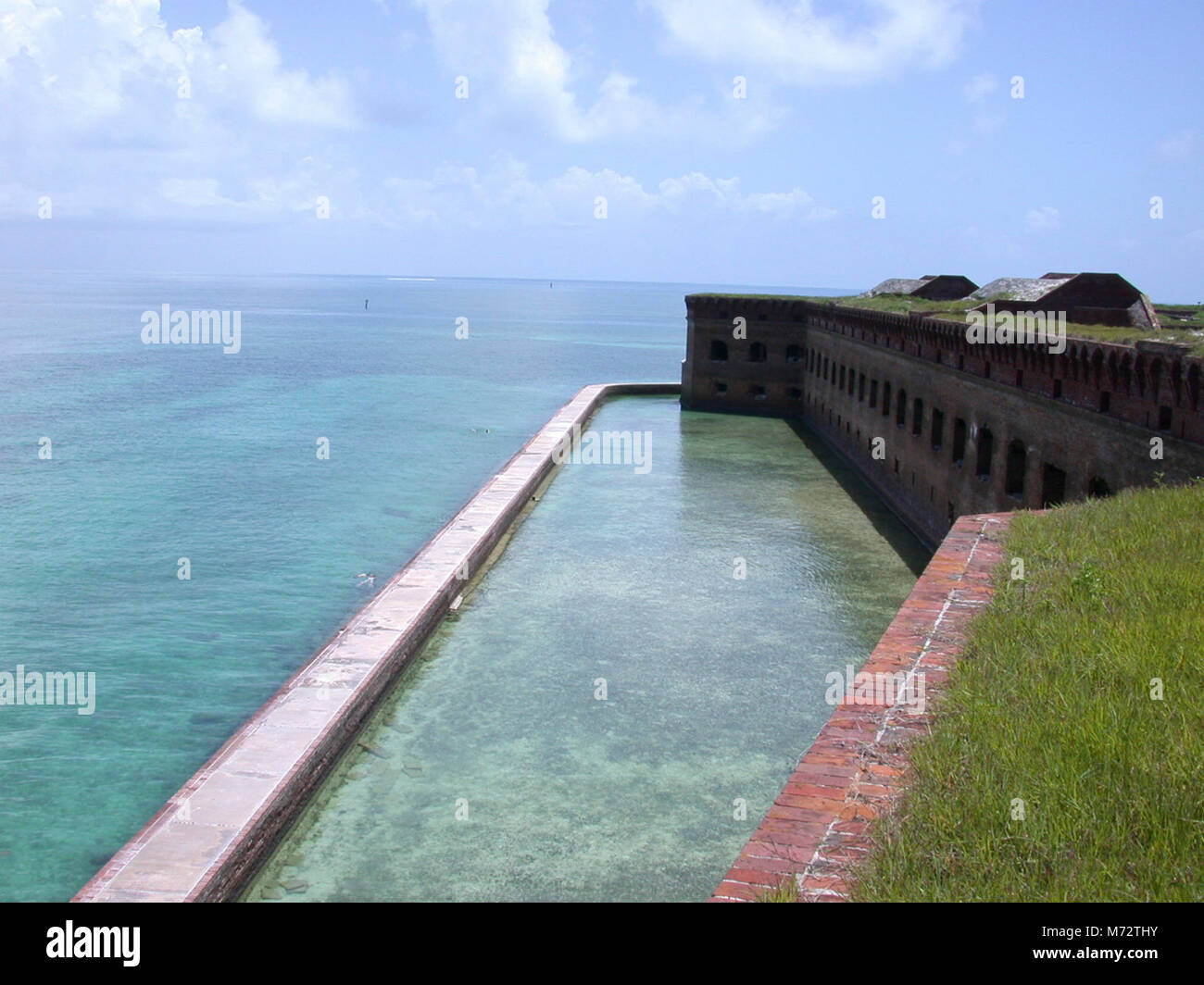 Fort Jefferson Face . View of the exterior of Fort Jefferson down Face ...
