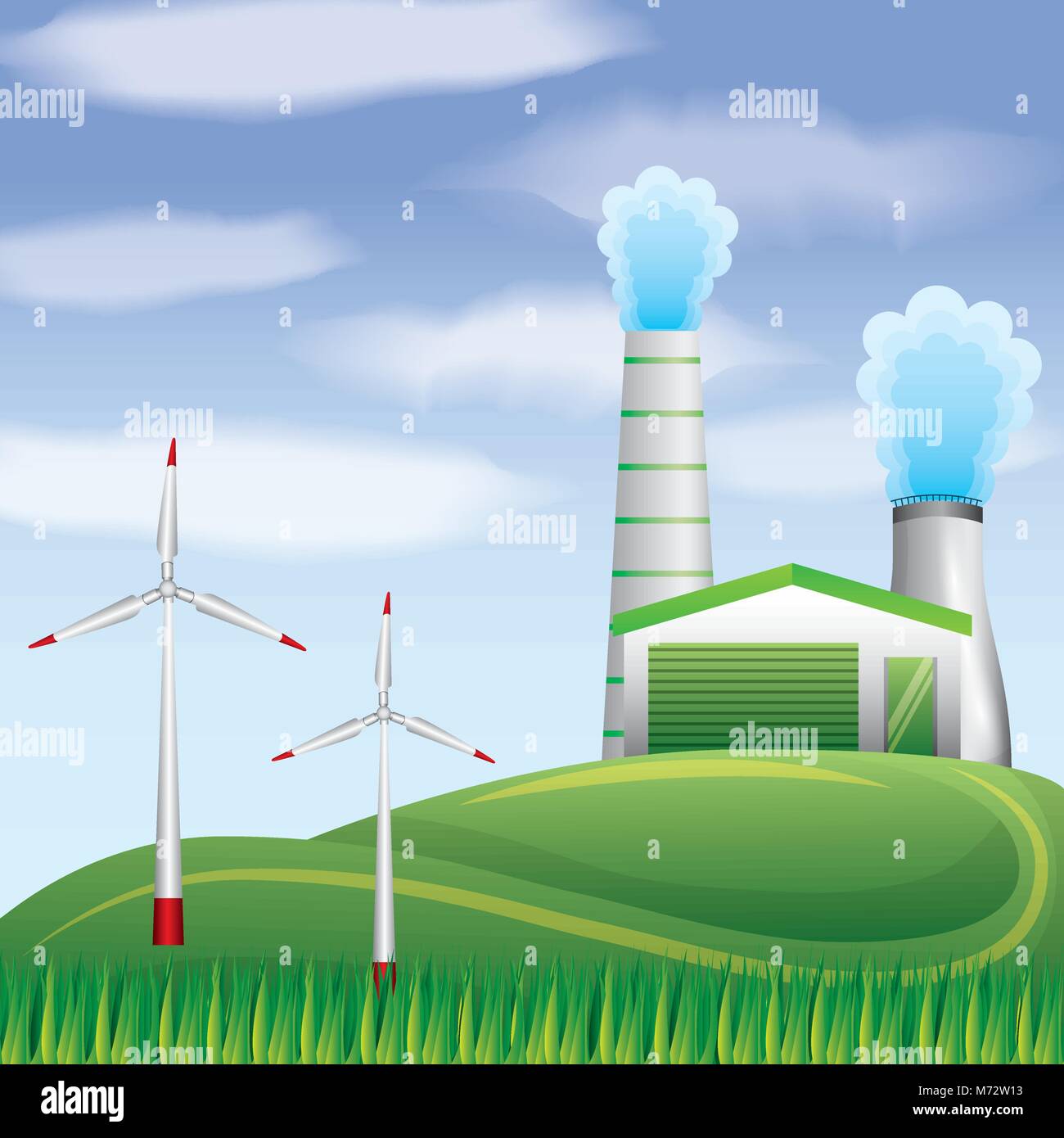 Biofuel plant Stock Vector Images - Alamy