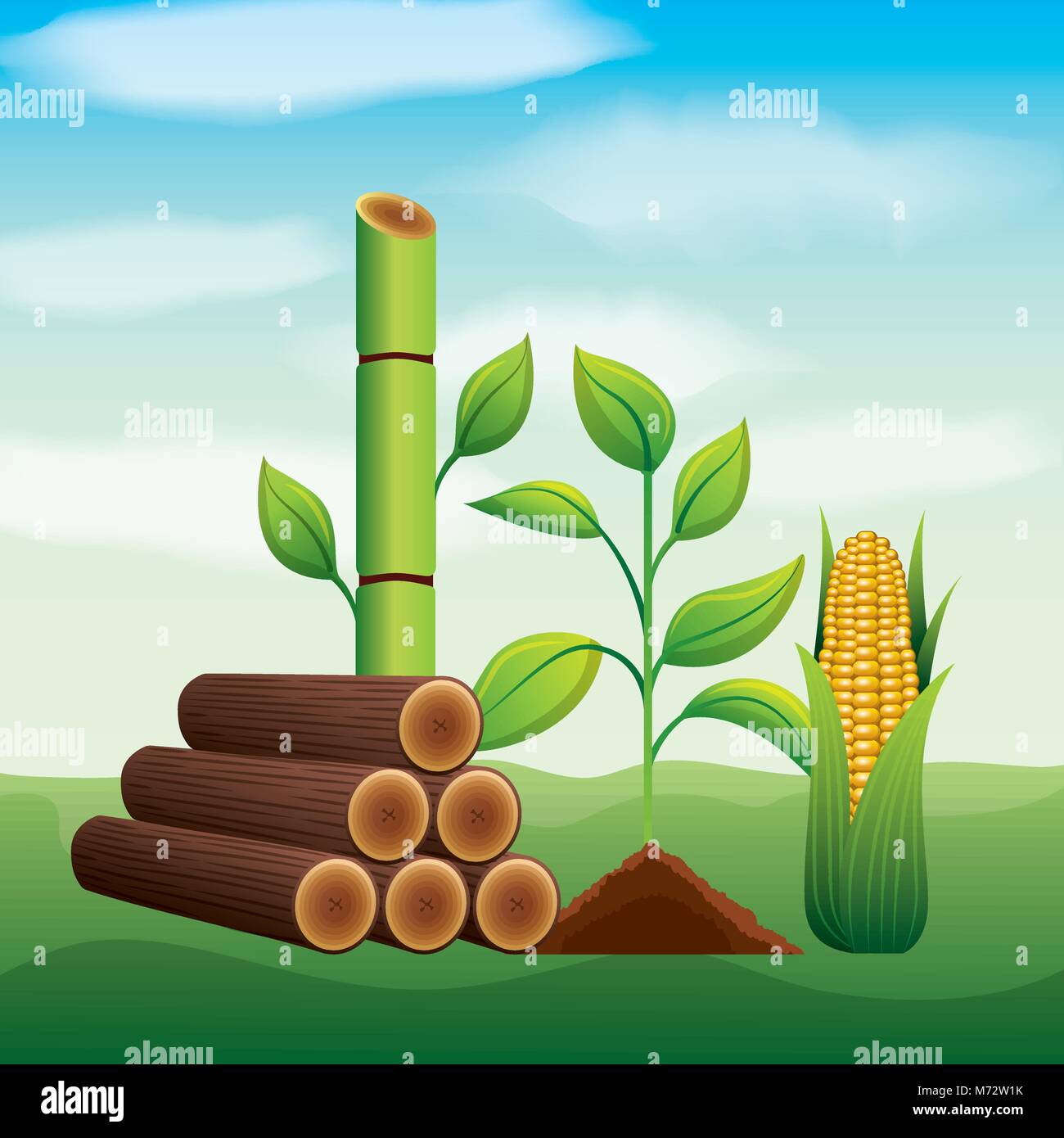 Biofuel sustainable energy fuel Stock Vector Images - Alamy