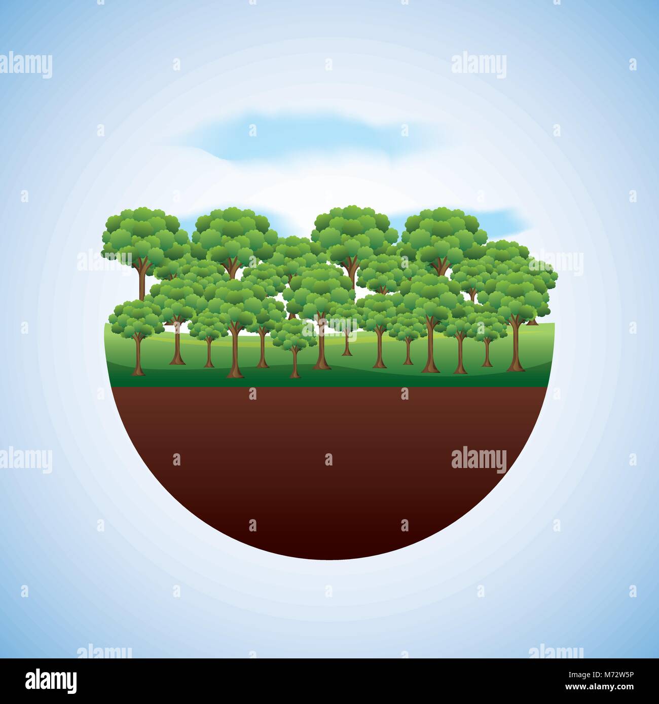 Beautiful scenery and beautiful ecological environment Stock Vector Images - Alamy