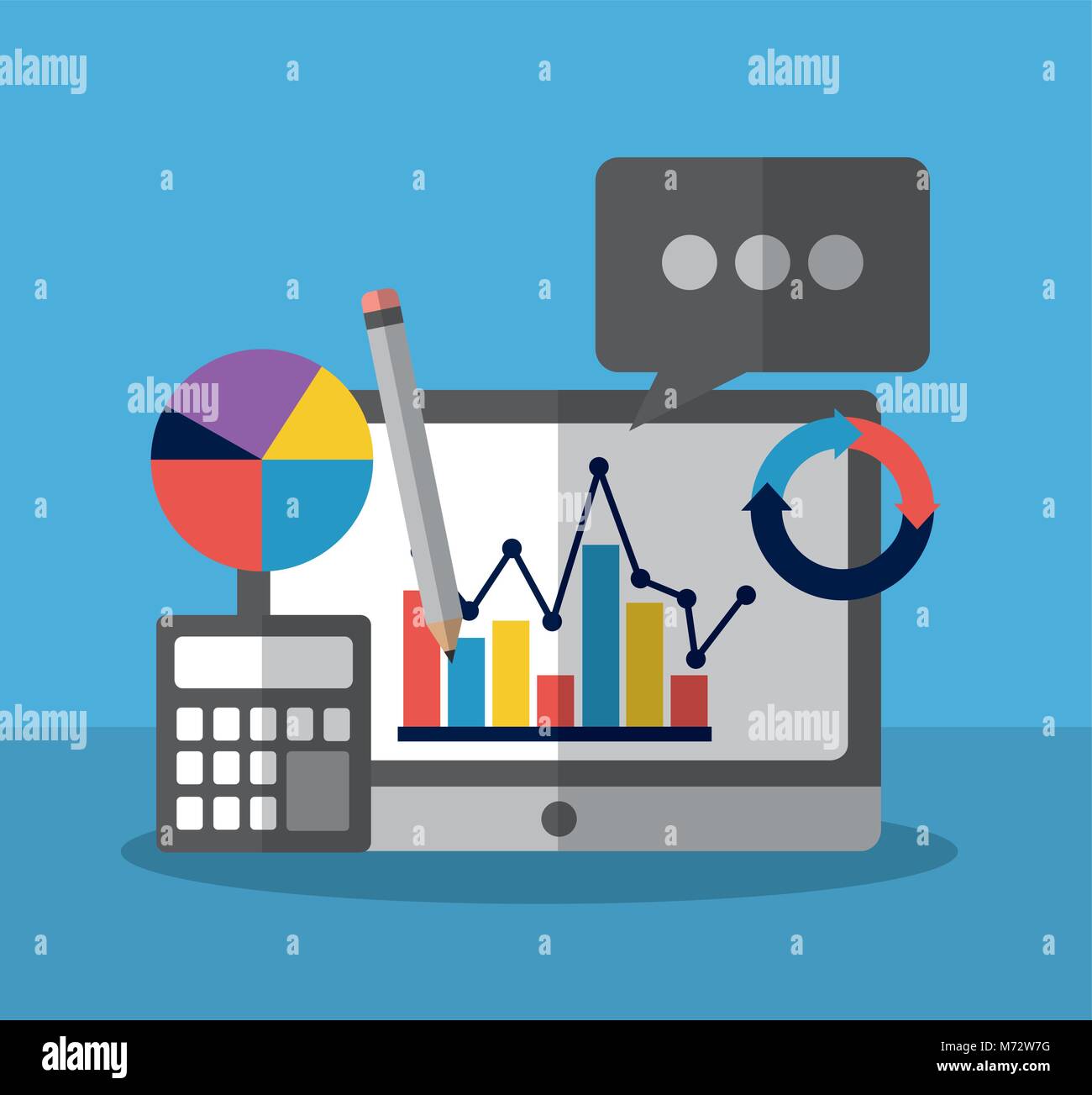 statistics data business image Stock Vector Image & Art - Alamy