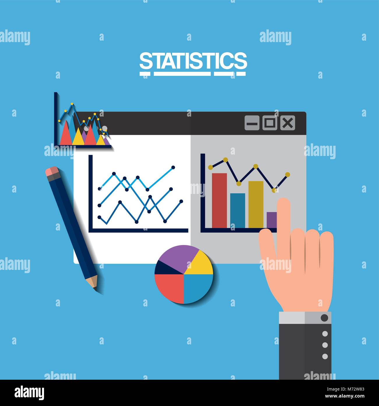 statistics data business image Stock Vector Image & Art - Alamy