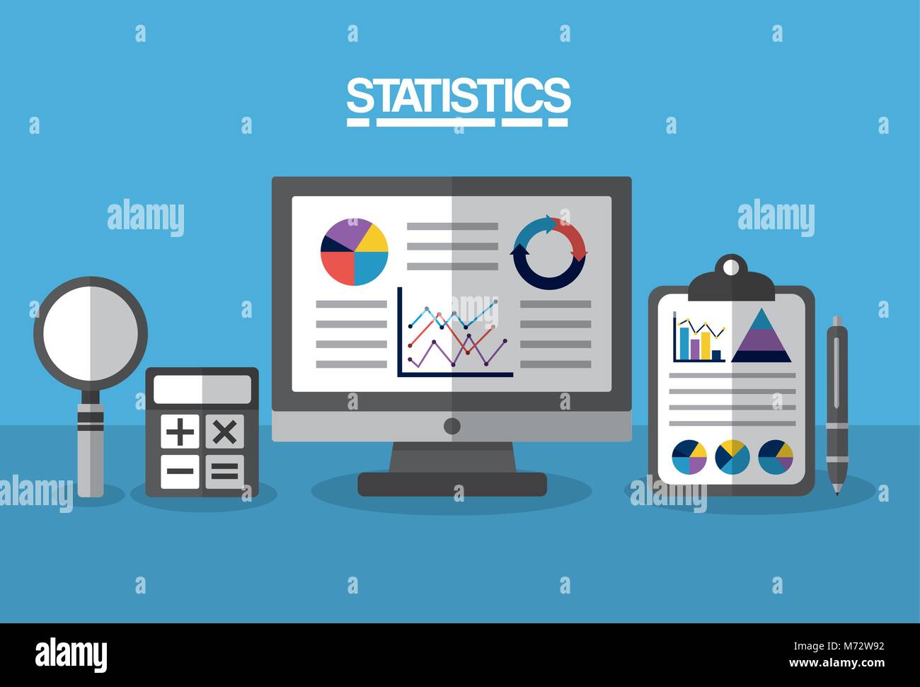 statistics data business image Stock Vector Image & Art - Alamy