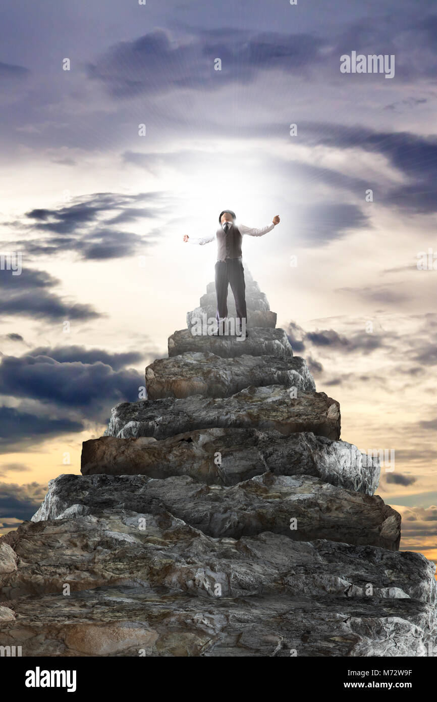 Business Concept. Stairs to success Stock Photo - Alamy