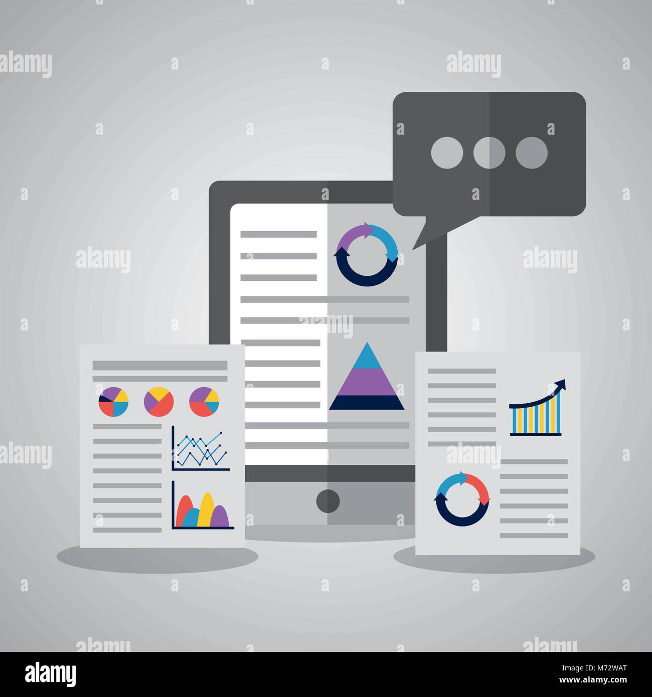 statistics data business image Stock Vector Image & Art - Alamy