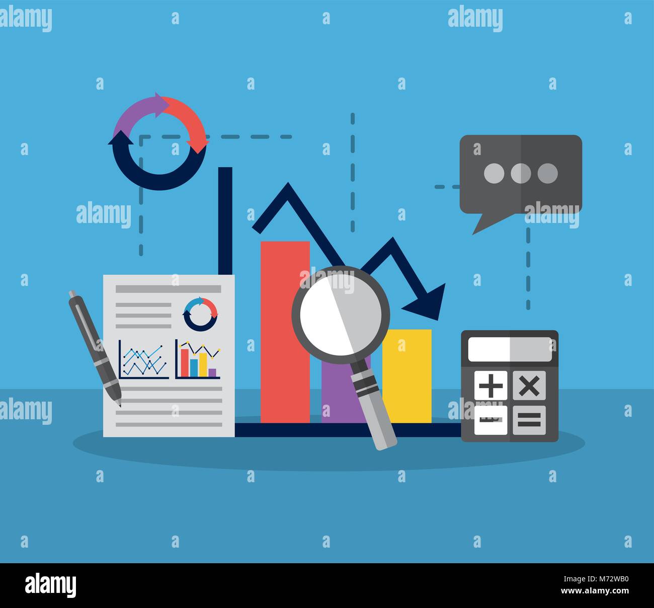 statistics data business image Stock Vector Image & Art - Alamy