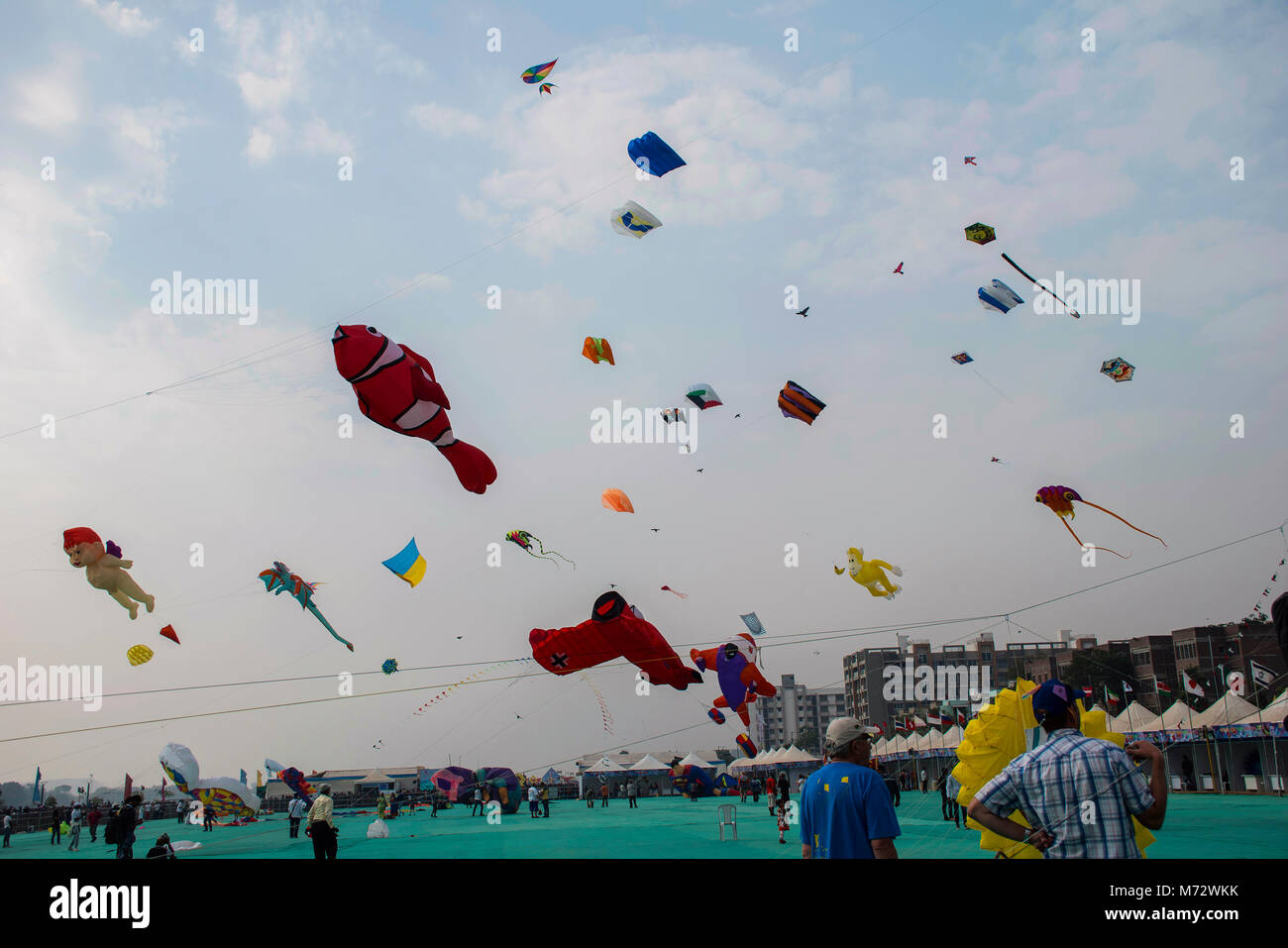 Kite flying gujarat hi-res stock photography and images - Alamy