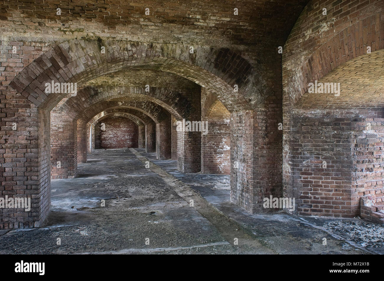 Interior of Fort Jefferson Stock Photo - Alamy