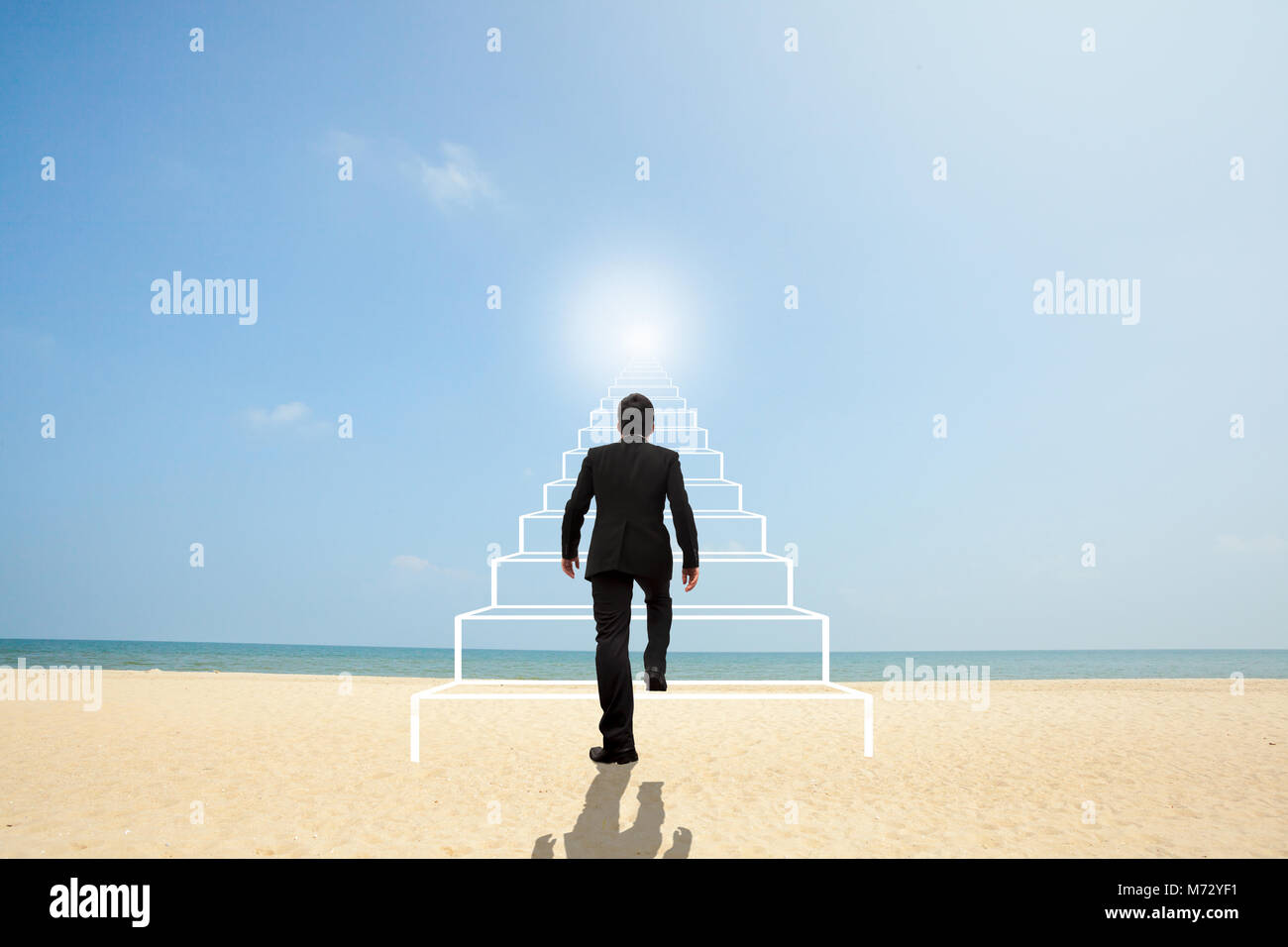 Business Concept. Stairs to success Stock Photo - Alamy