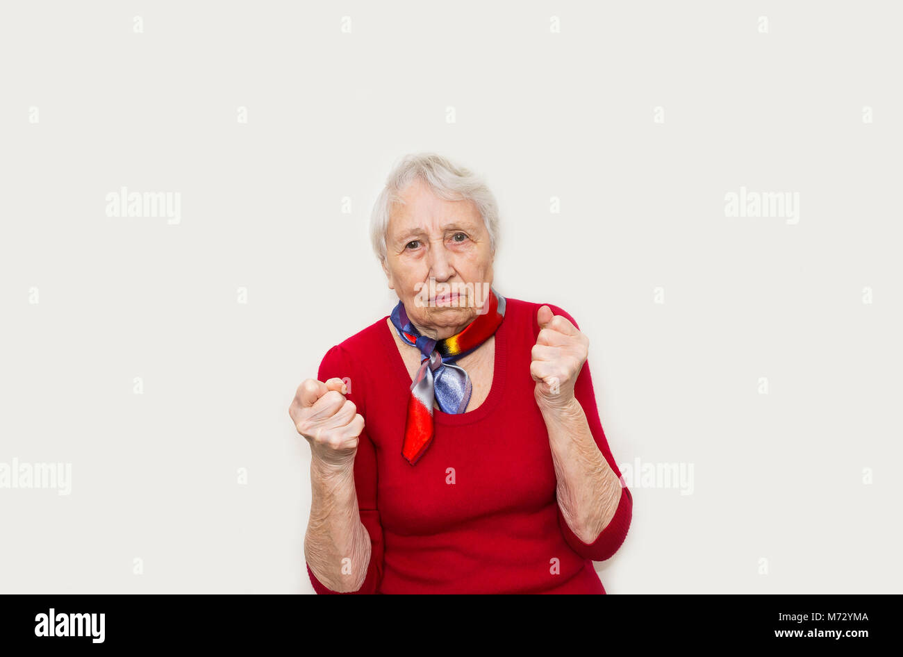 Angry old lady senior hi-res stock photography and images - Alamy