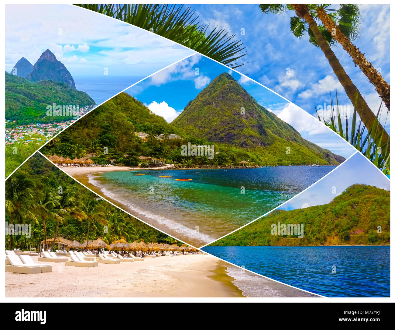 Beautiful Saint Lucia, Caribbean Islands Stock Photo - Alamy
