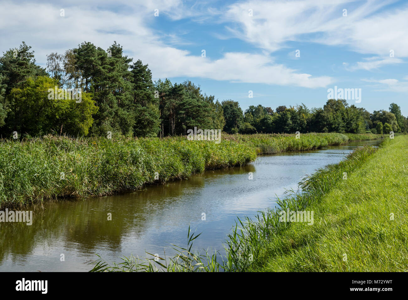 Drainage channel, Nordkanal at Grevinge Kanalvej, Lammefjorden ...