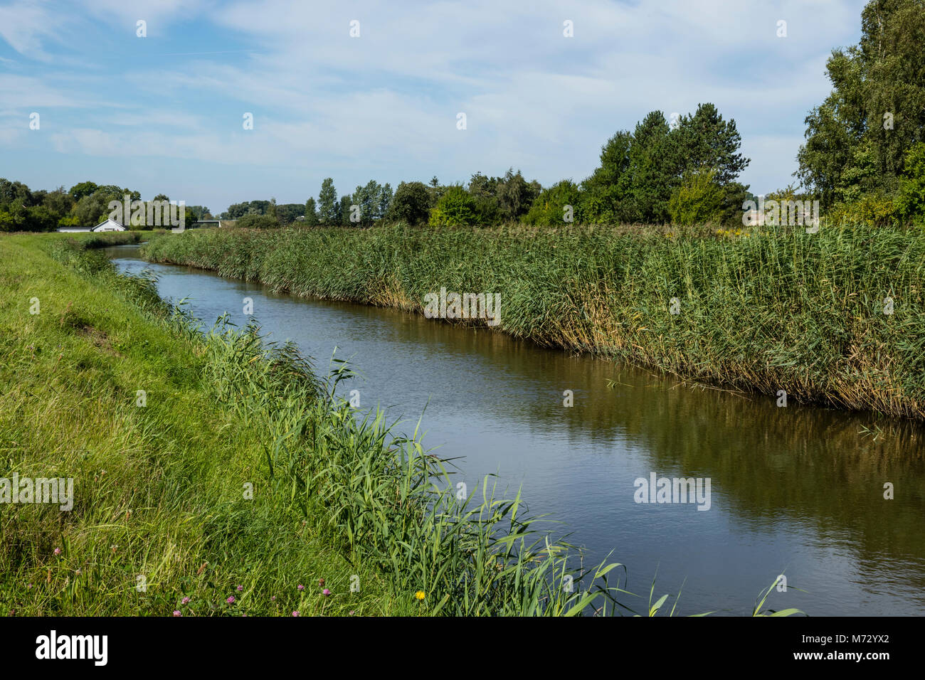 Drainage channel, Nordkanal at Grevinge Kanalvej, Lammefjorden ...