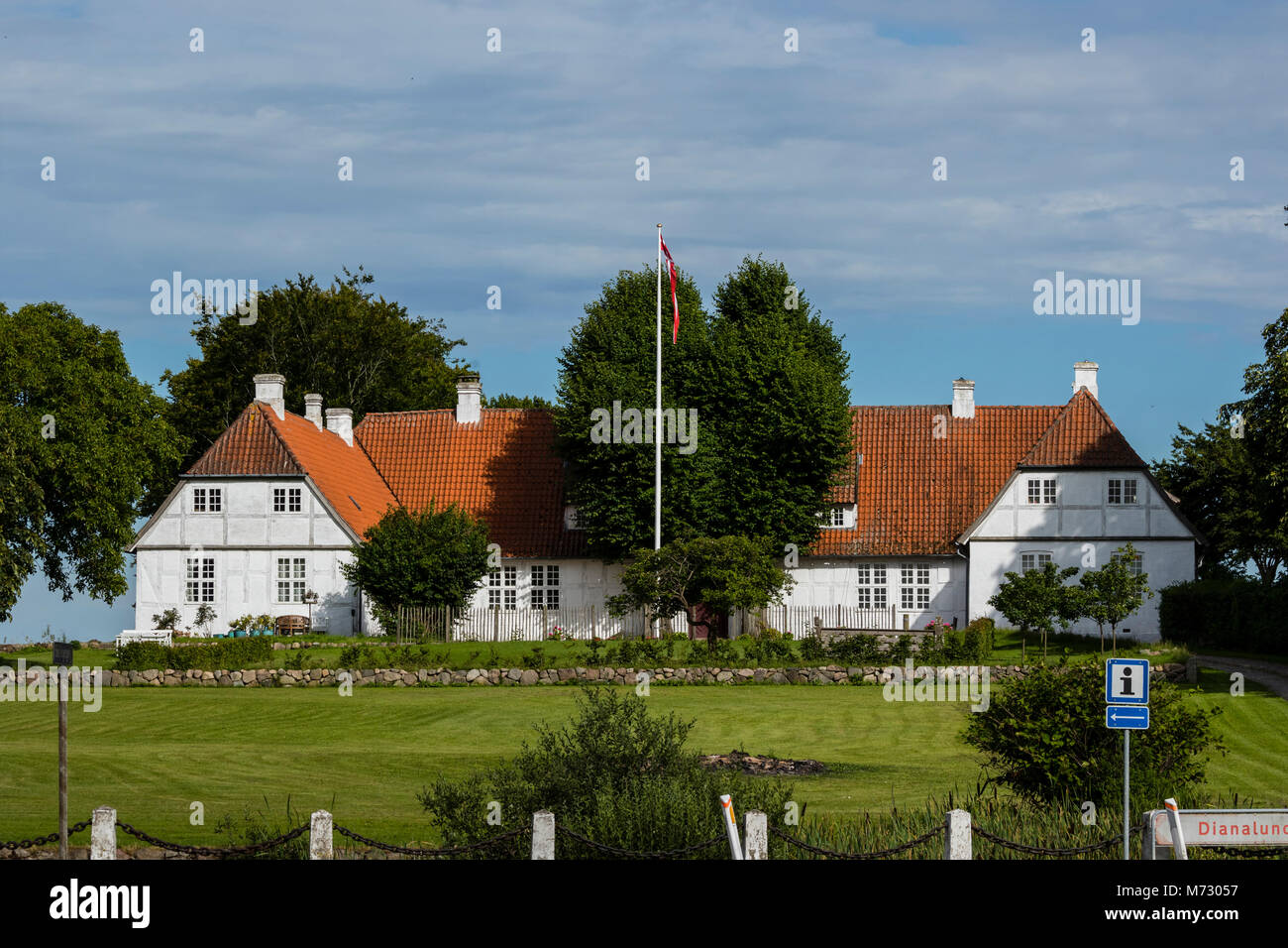 Ludvig Holberg Museum at Baroque manor Tersløsegaard Stock Photo - Alamy