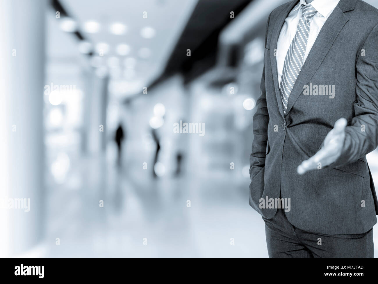 isolated business man on shopping mall background Stock Photo - Alamy