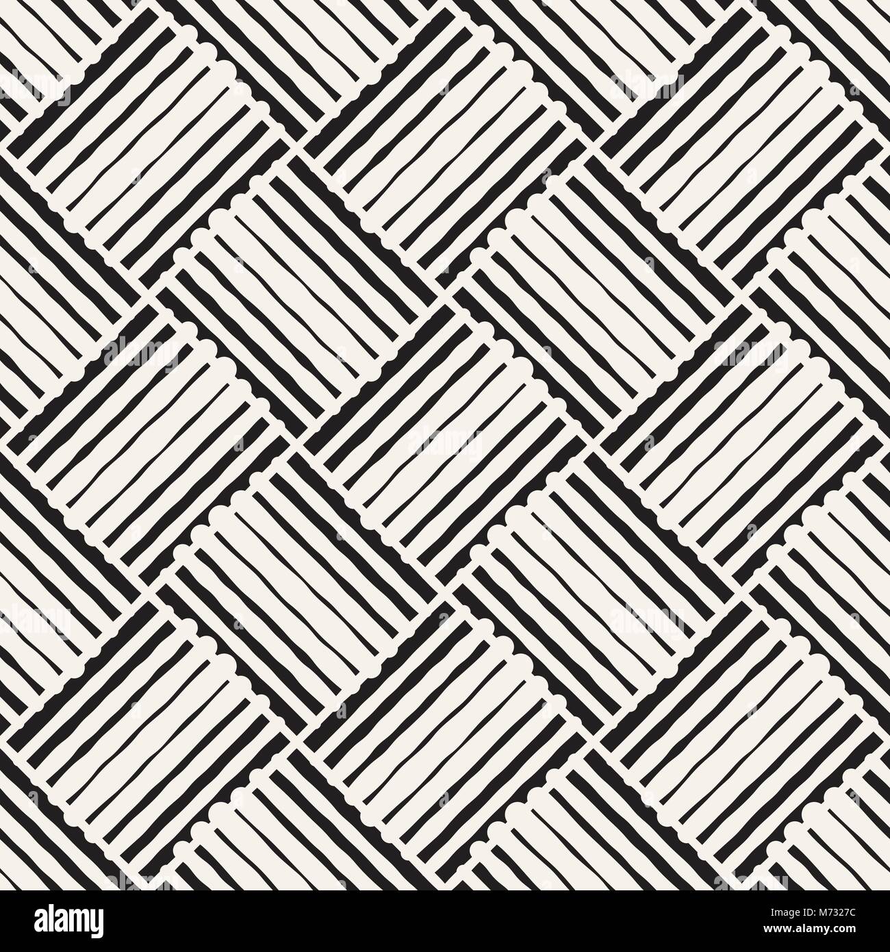 Seamless abstract hand drawn pattern. Vector freehand lines background ...