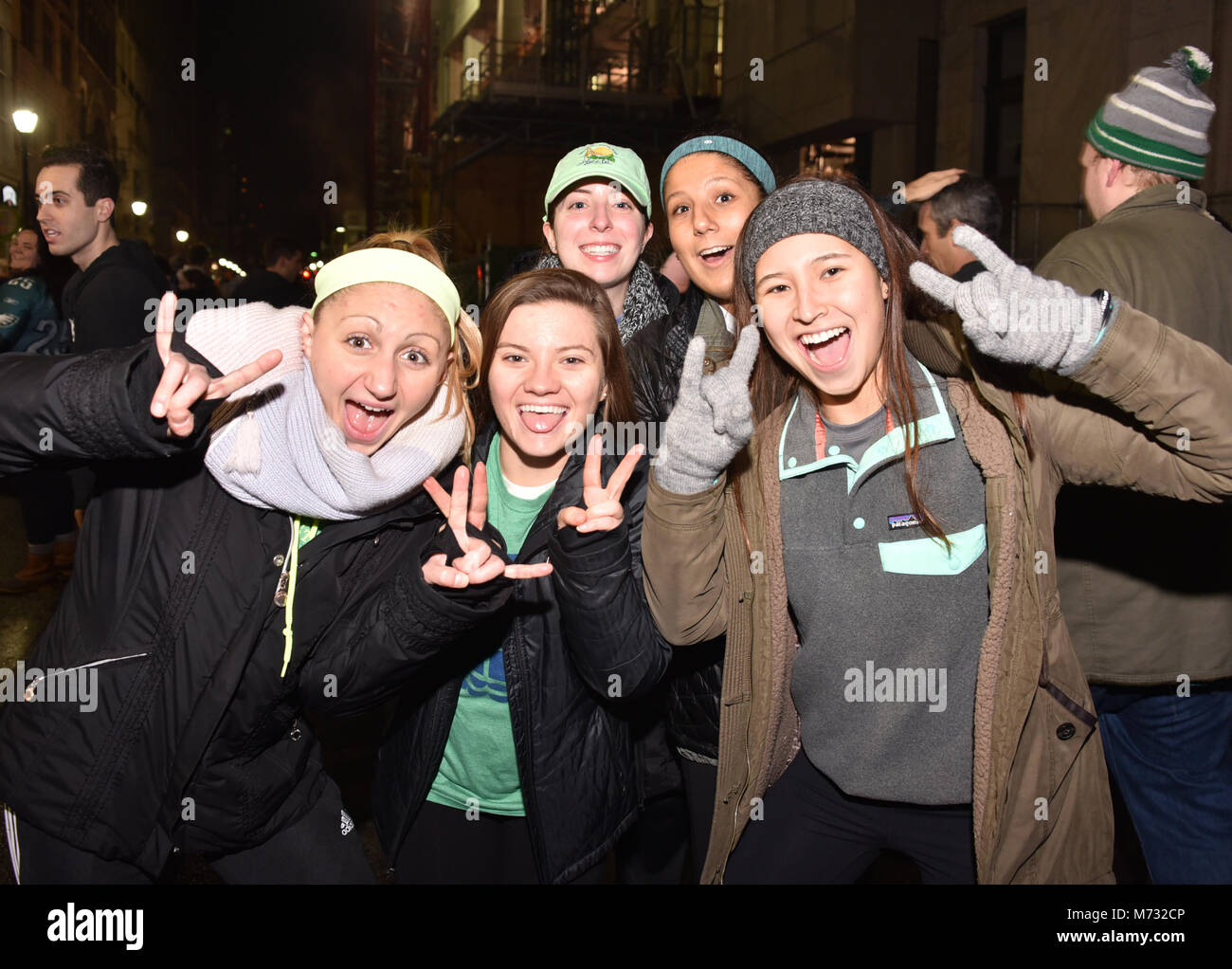 Philadelphia Eagles fans take to the streets of Philadelphia ...