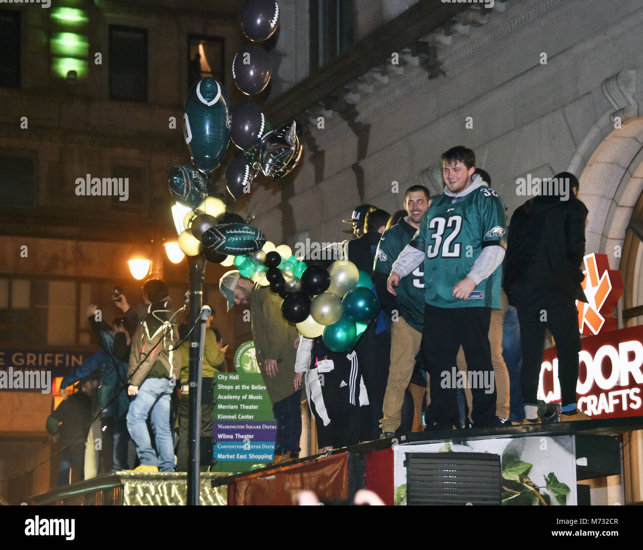 Philadelphia Eagles fans take to the streets of Philadelphia ...