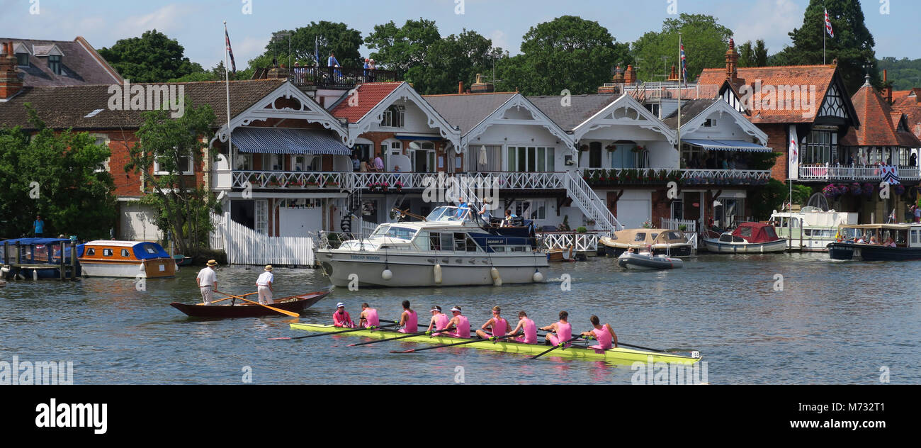 Henley Royal Regatta at Henley-on-Thames, Britain - 02 Jul 2015 Stock ...