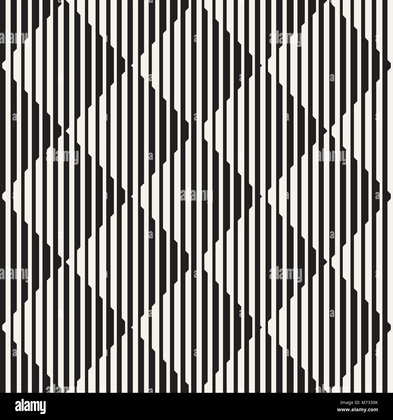 Vector seamless black and white halftone lines pattern. Abstract ...