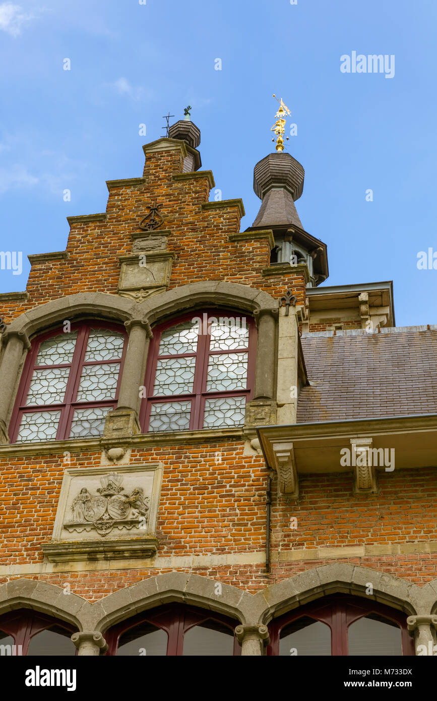 Ooidonk medieval castle in Flanders Belgium rebuilt in renaissance ...