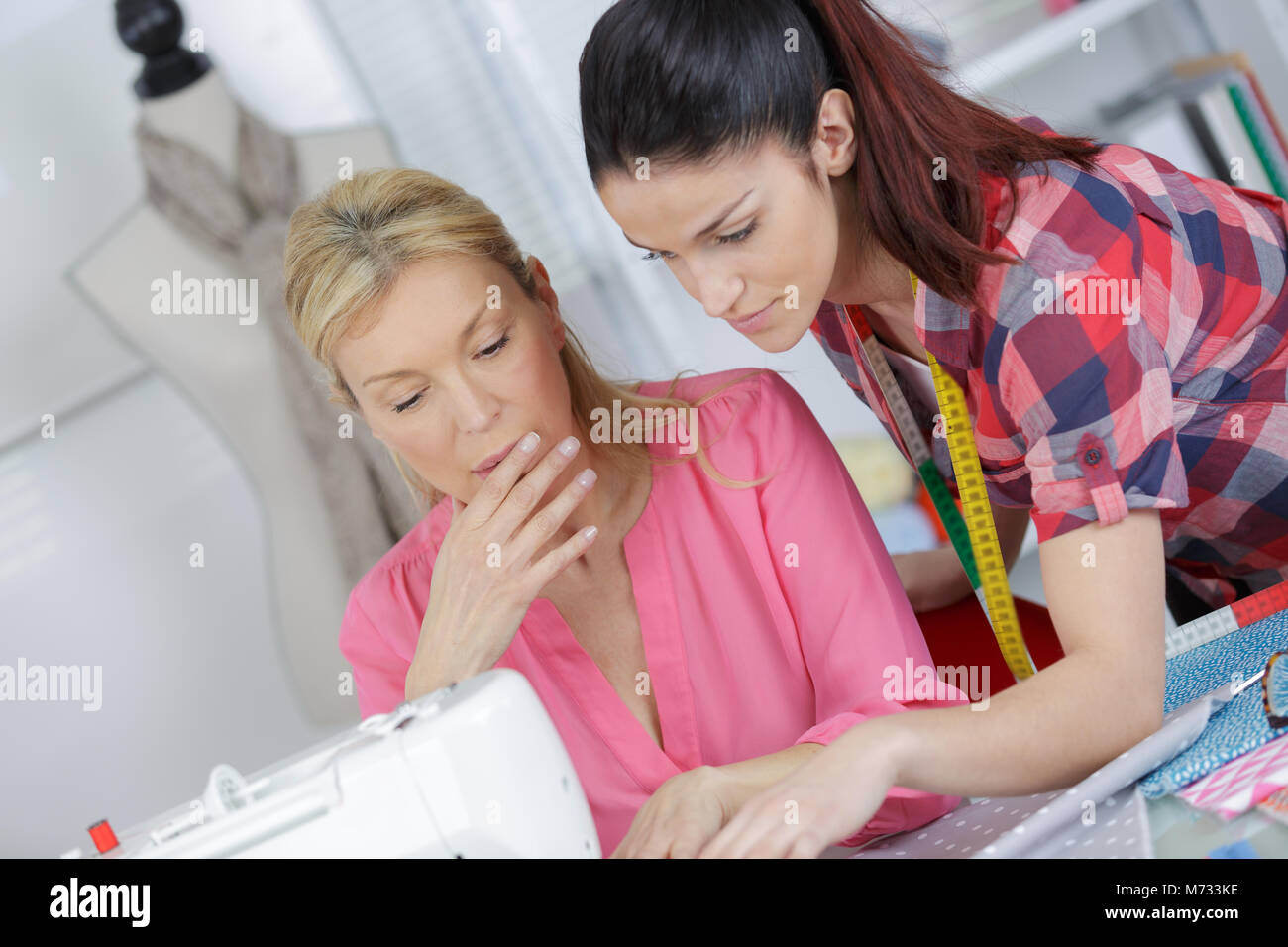mistake while sewing the fabric Stock Photo - Alamy