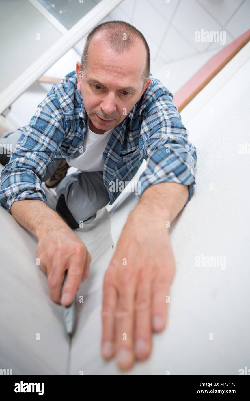 floor installation in progress Stock Photo - Alamy