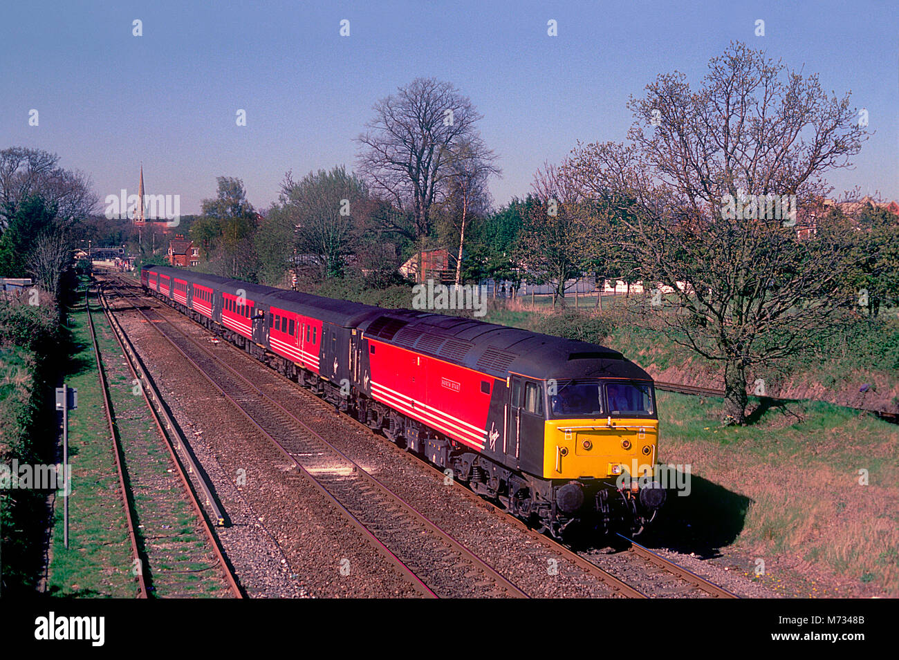 A class 47 diesel locomotive number 47840 'North Star' working a ...