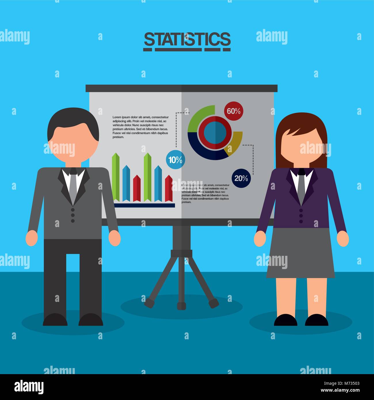 Group businesspeople data Stock Vector Images - Alamy