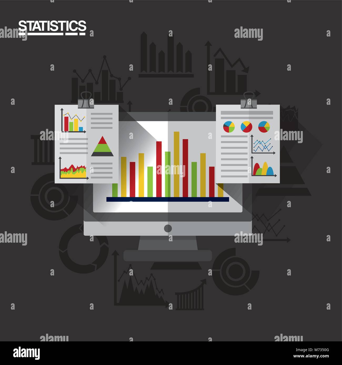 Financial book statistics illustration hi-res stock photography and ...