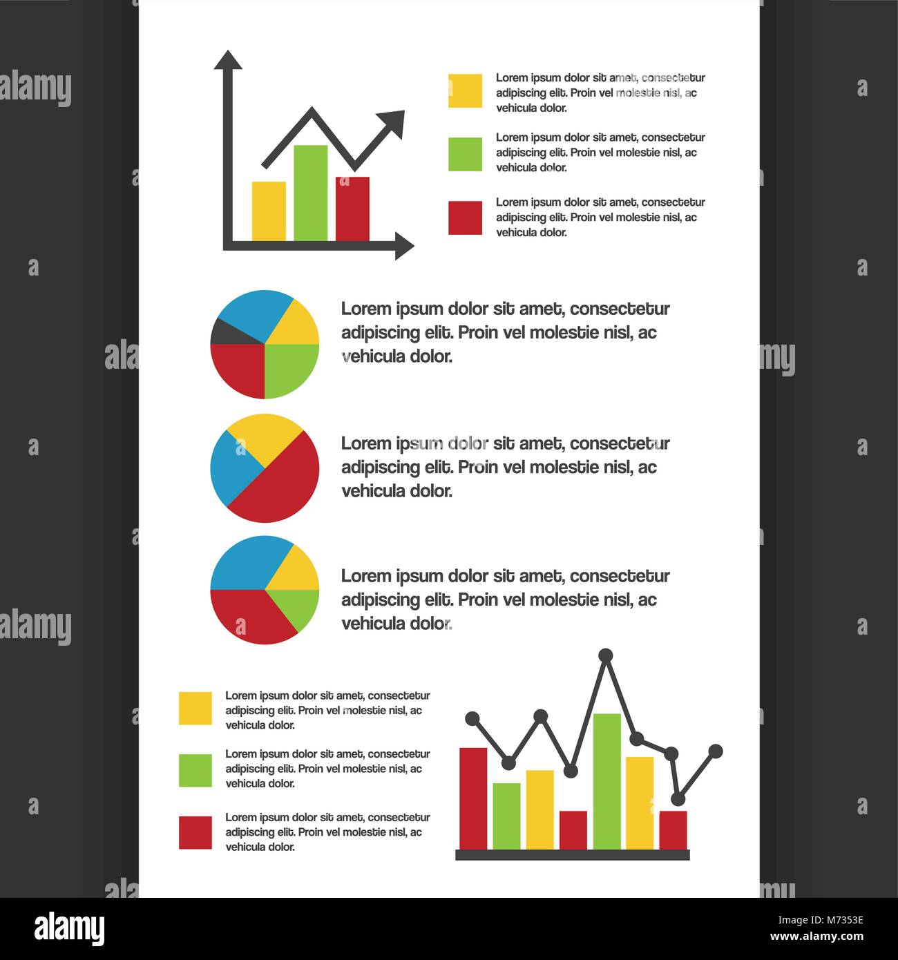 statistics data business report Stock Vector Image & Art - Alamy