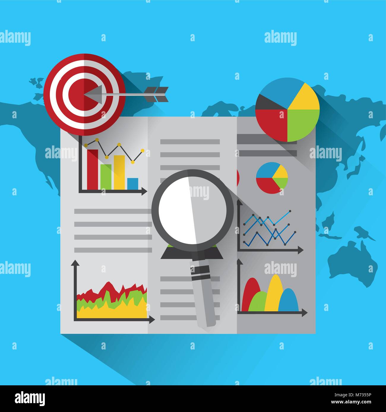 statistics data business report Stock Vector Image & Art - Alamy