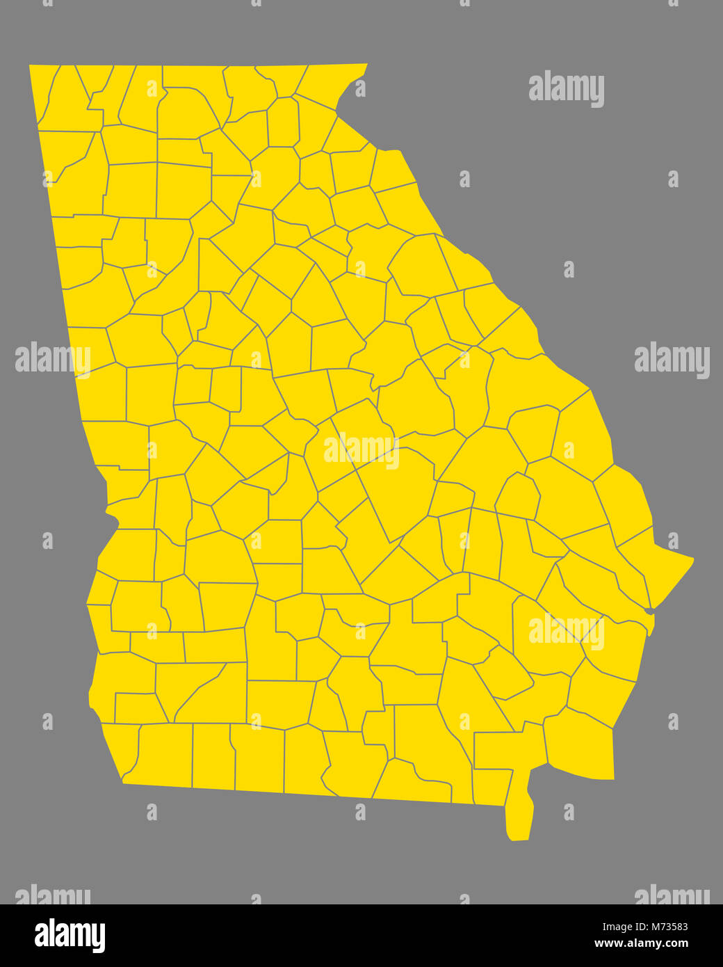 Map of Georgia Stock Photo - Alamy