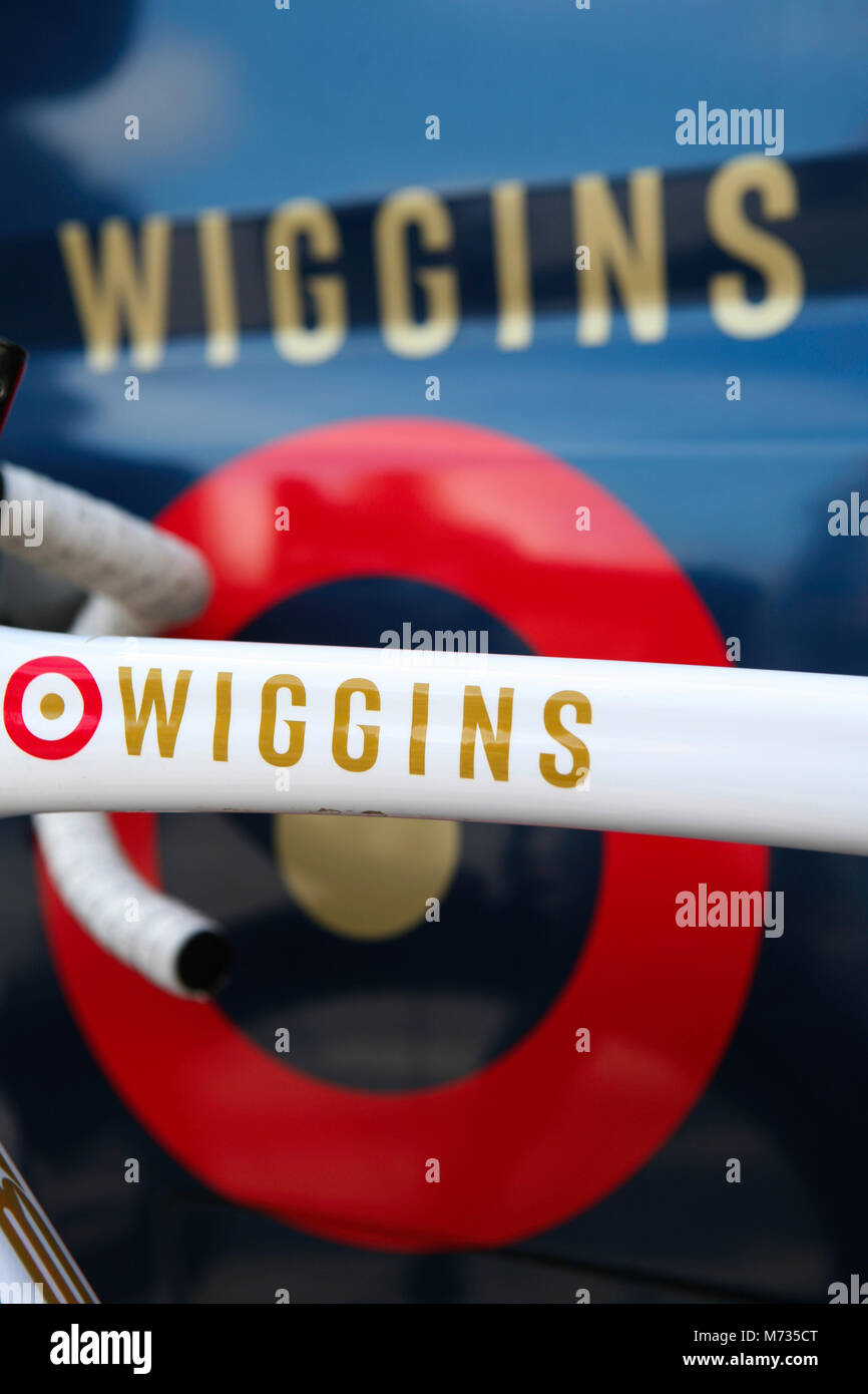 Tour de Yorkshire 2016 Team wiggins bike before the start of stage2 of ...