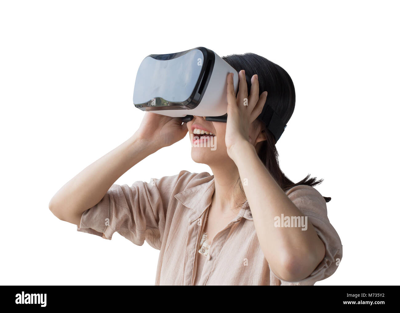 Asian female vr hi-res stock photography and images - Alamy