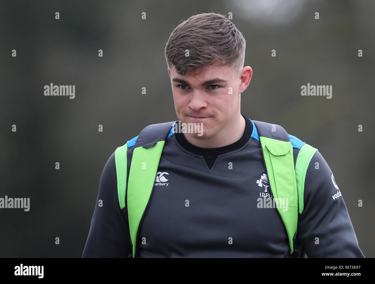 Ireland's Garry Ringrose arriving for the training session at Carton ...