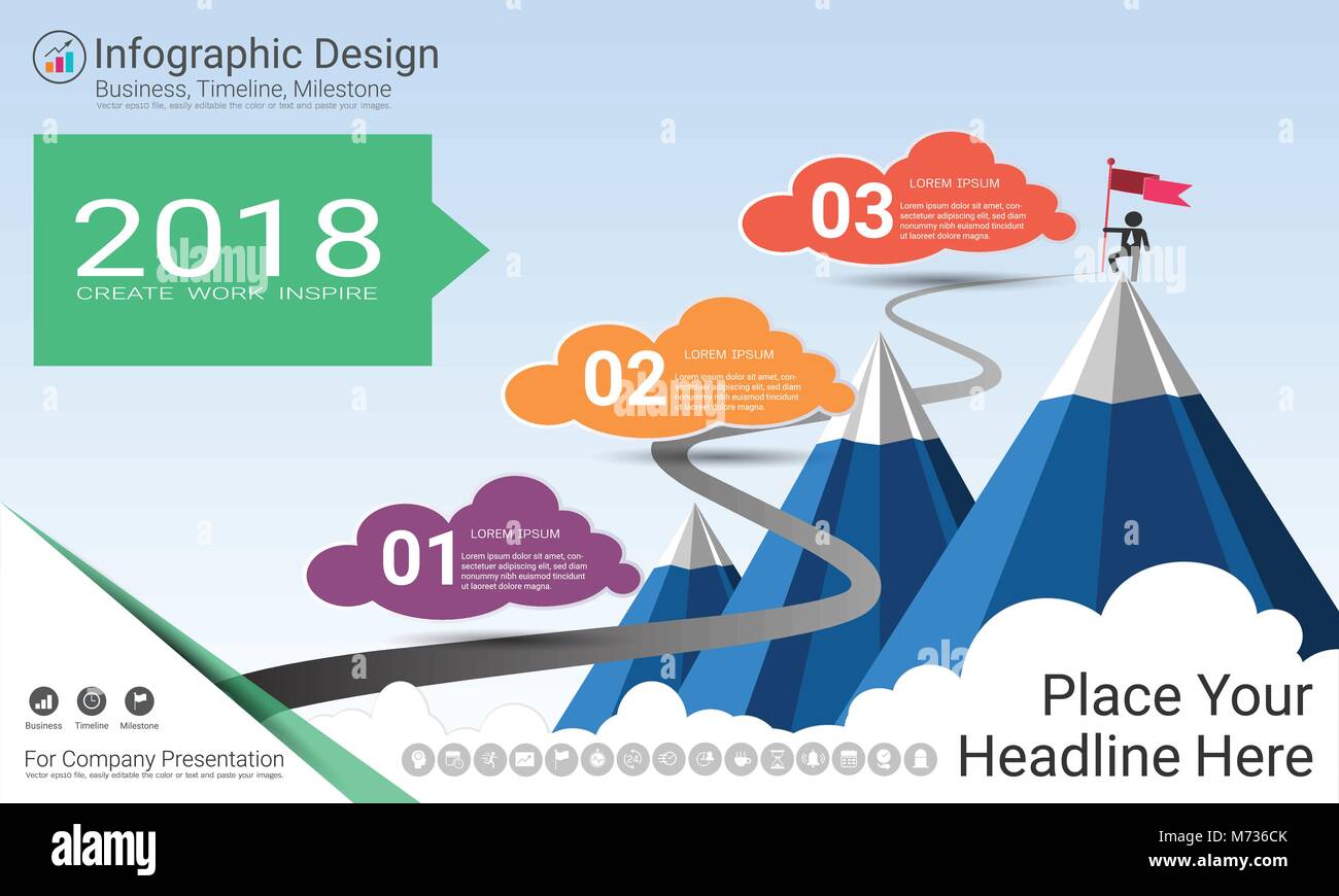 Business milestone timeline infographic design Stock Vector Image & Art ...