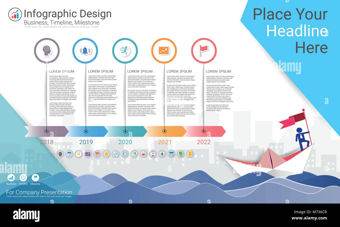 Business milestone timeline infographic design Stock Vector Image & Art ...