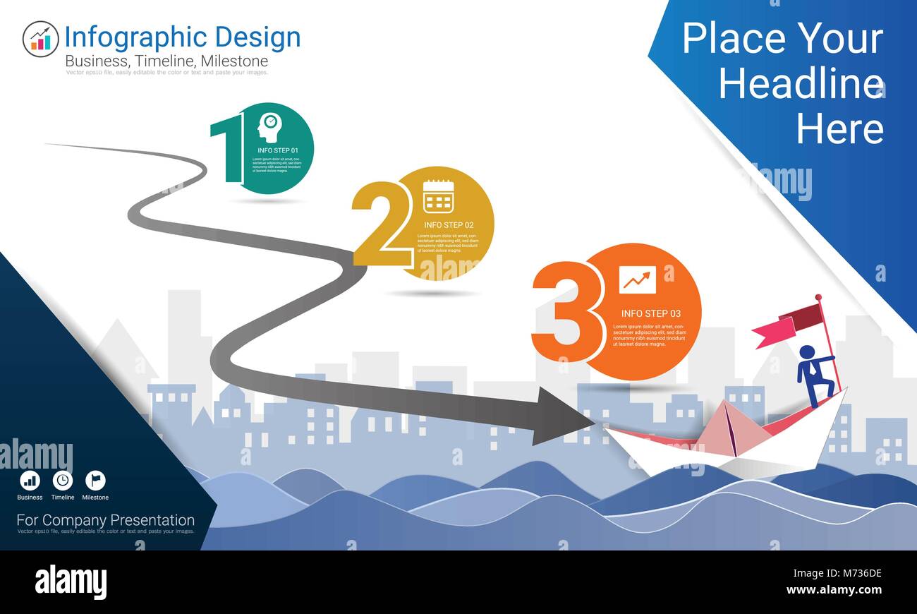 Business milestone timeline infographic design Stock Vector Image & Art ...