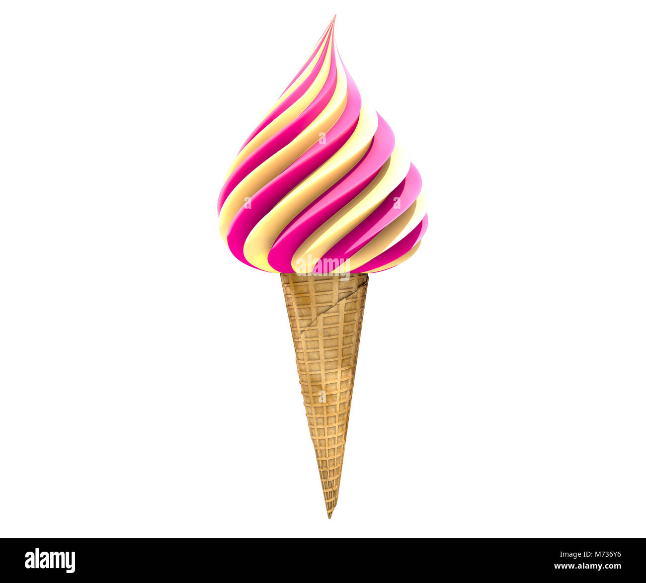 Colorful ice cream. 3D render Stock Photo - Alamy