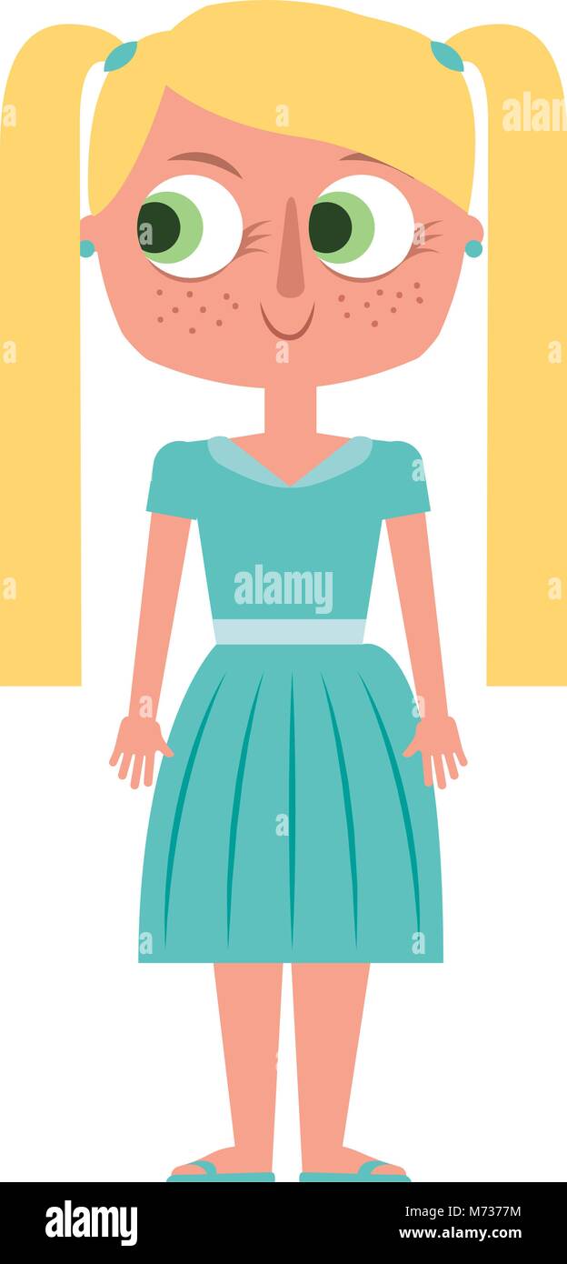 cartoon beauty cute girl daughter Stock Vector Image & Art - Alamy