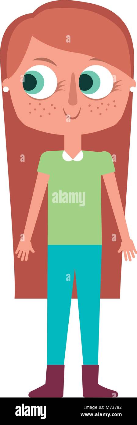 cartoon beauty cute girl daughter Stock Vector Image & Art - Alamy
