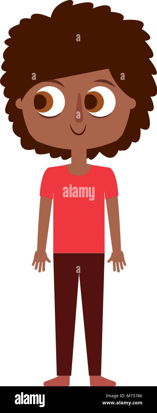 cartoon little boy is standing character Stock Vector Image & Art - Alamy