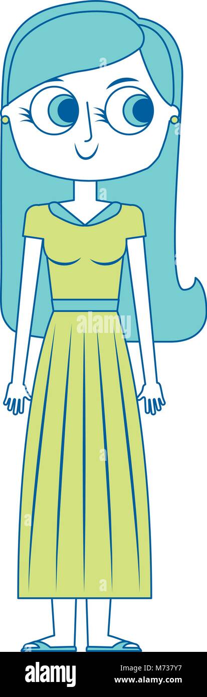 cartoon beauty mother standing character Stock Vector Image & Art - Alamy
