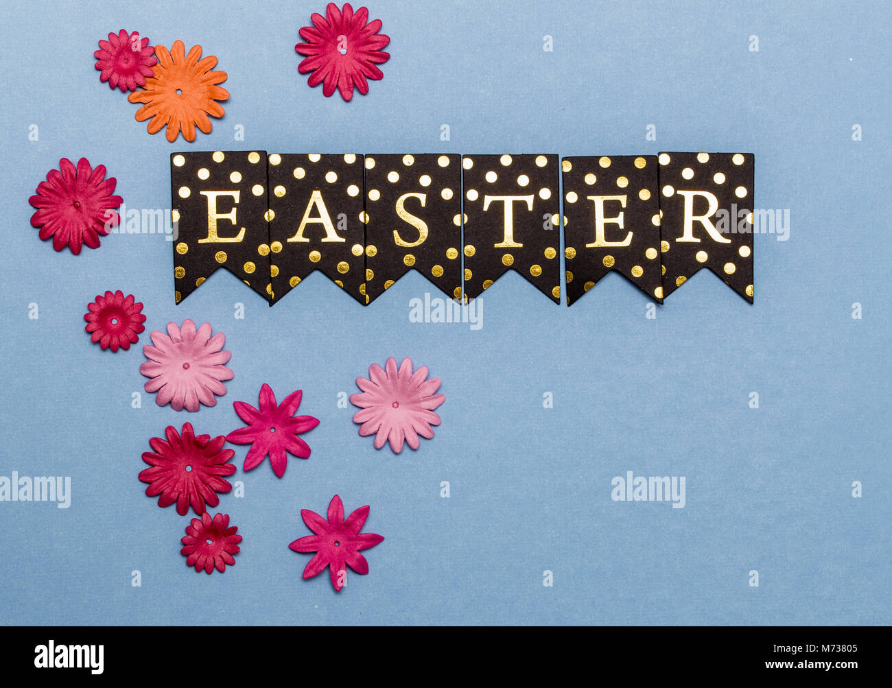 Letters building the word Ester background Stock Photo - Alamy