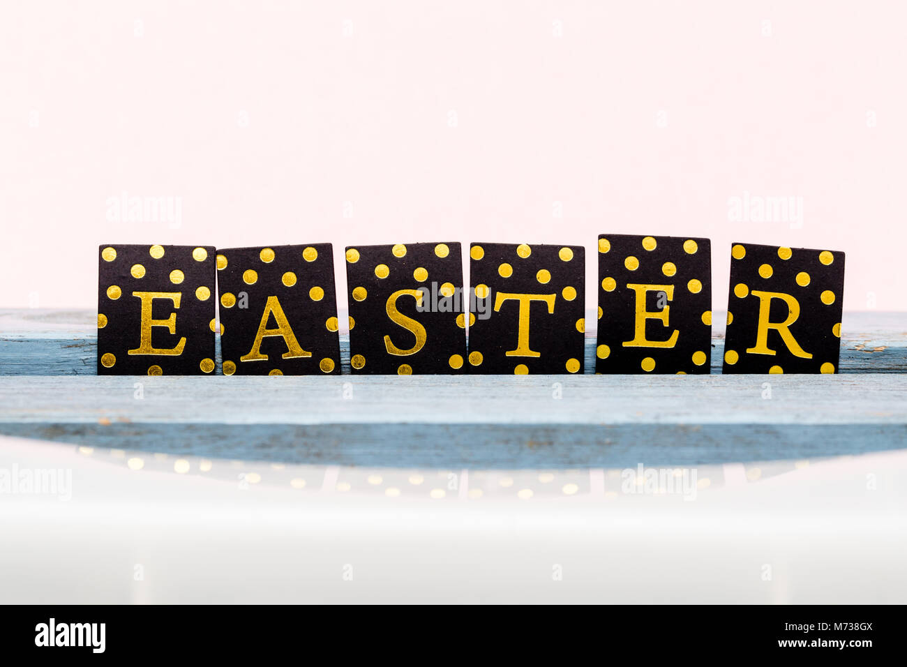 Letters building the word Ester background Stock Photo - Alamy