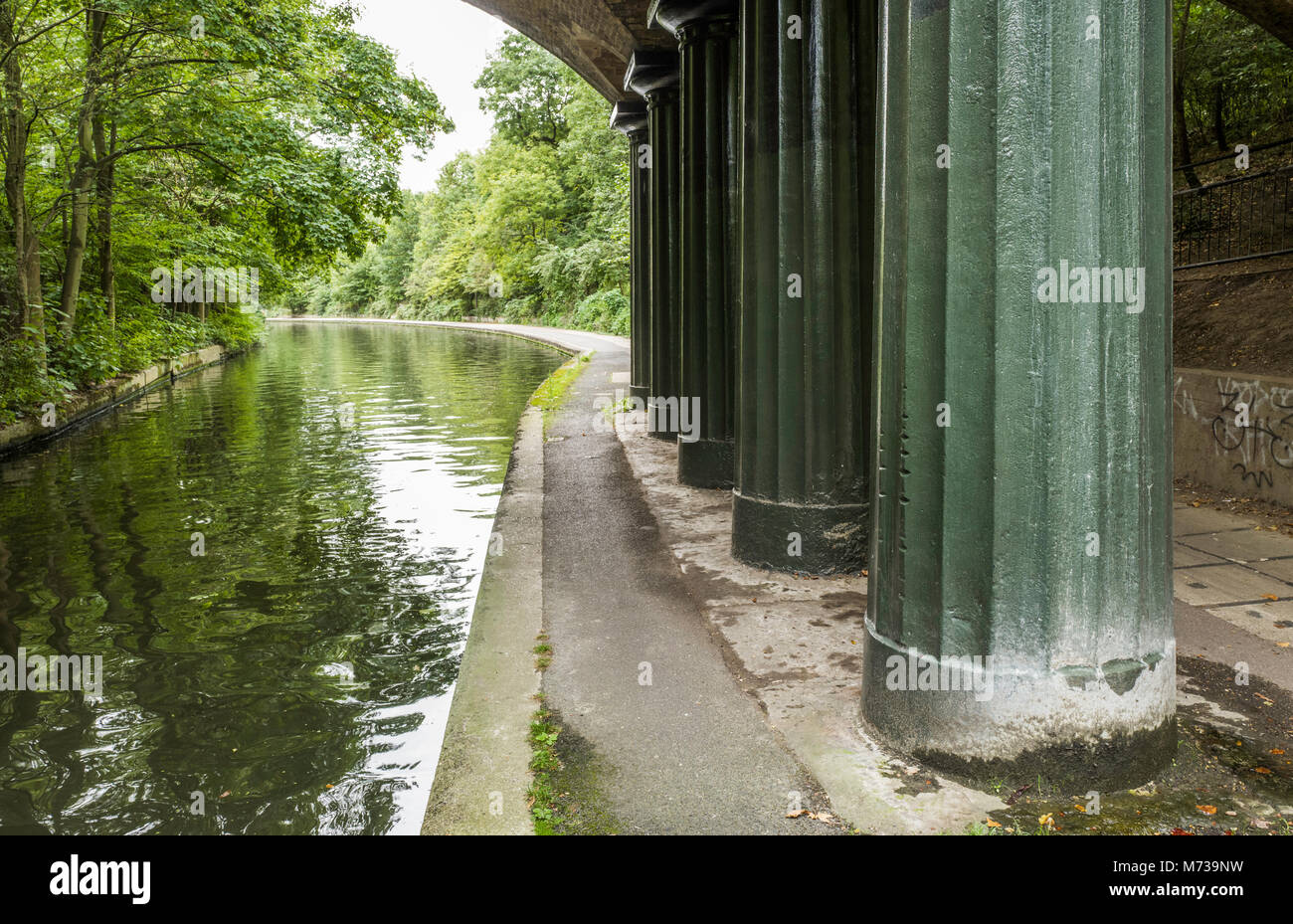 Grooves in the iron columns of Macclesfield Bridge ("Blow-up Bridge ...