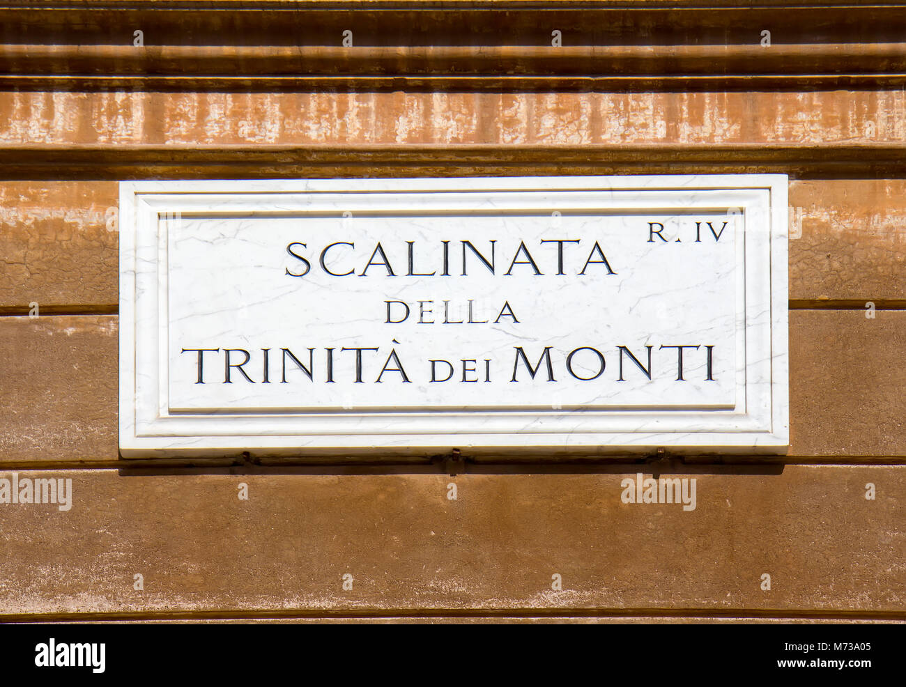 Street sign in Rome, Italy Stock Photo - Alamy